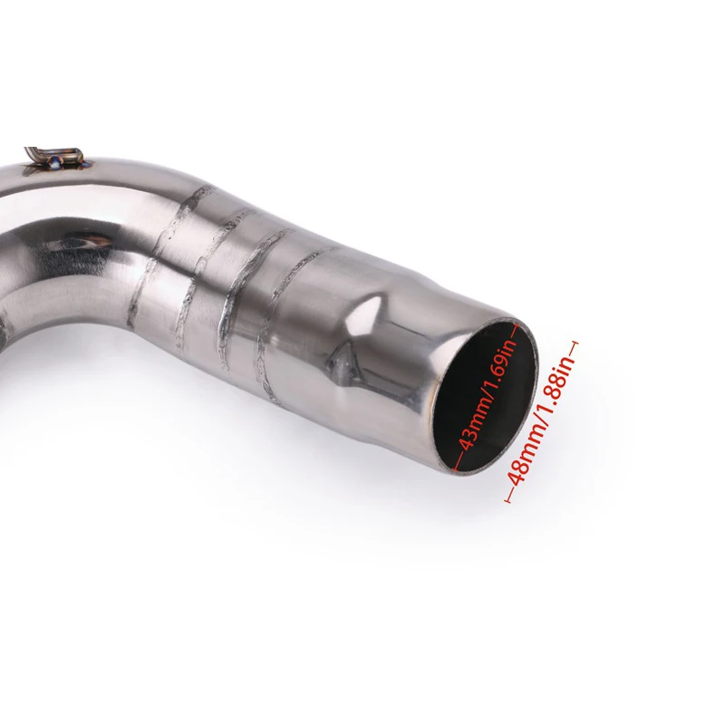 Mid Pipe for Kawasaki ZX6R Ninja ZX636 2004-2008 Motorcycle Exhaust ...
