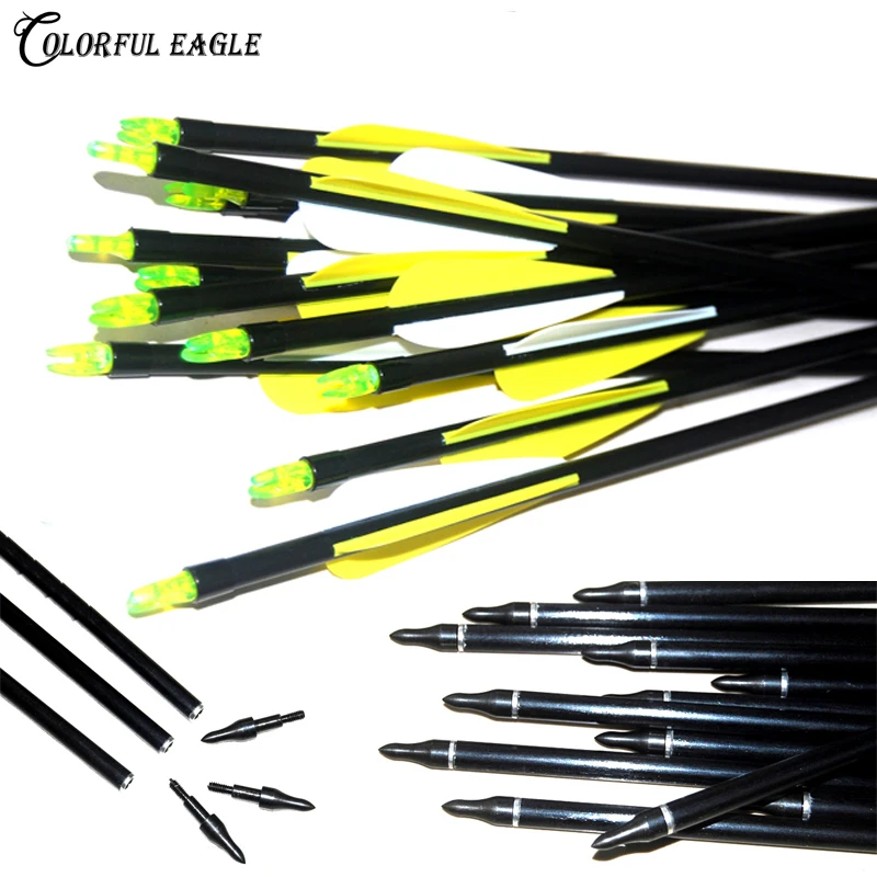 28-29-30-31-5-inch-6-30PC-Fiberglass-Hunting-Arrows-Archery-Spine-500 ...