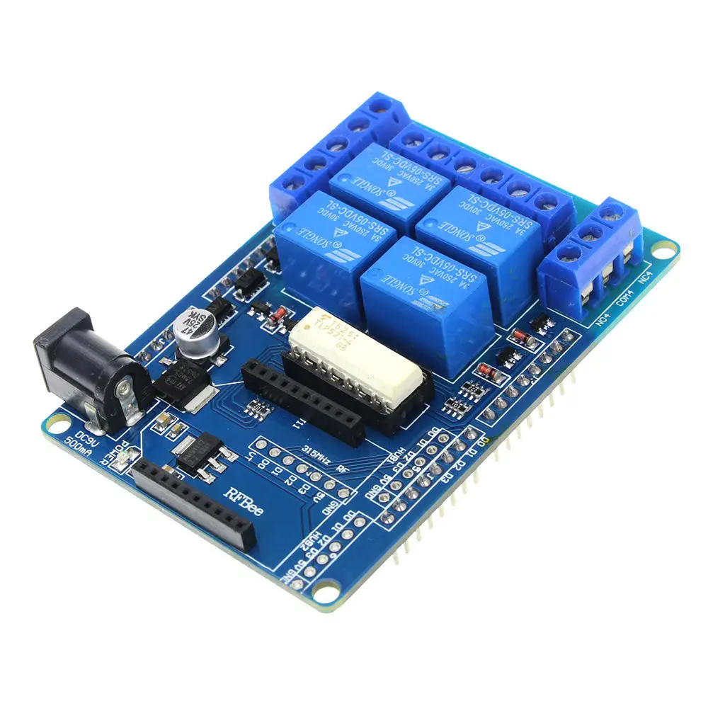 Other Parts & Accessories - DC 5V 4-Channel Relay Board Module ...