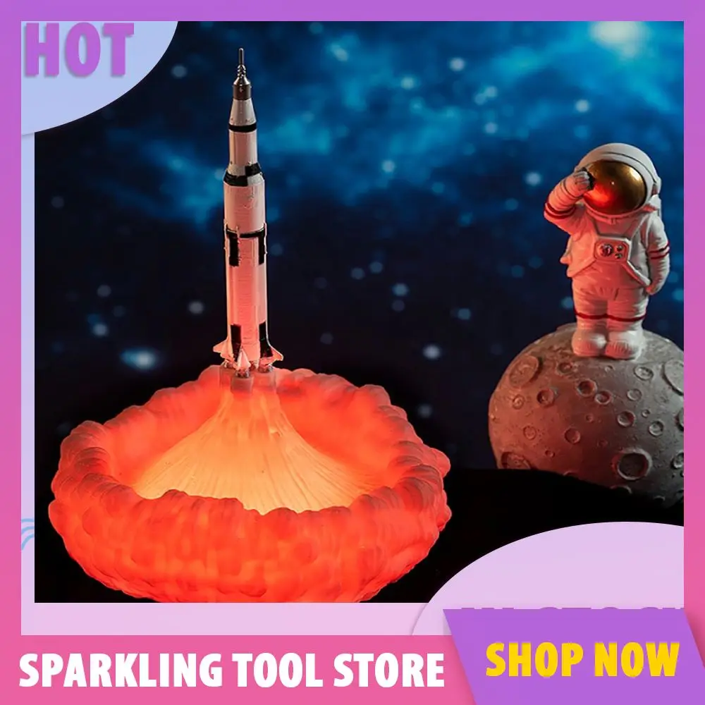 3D Printing Novelty Products Rocket Night Light 3D Printing Space ...