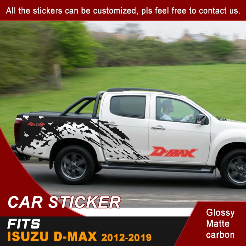 one set mud side body sticker mudling graphic Vinyl car sticker dirty ...