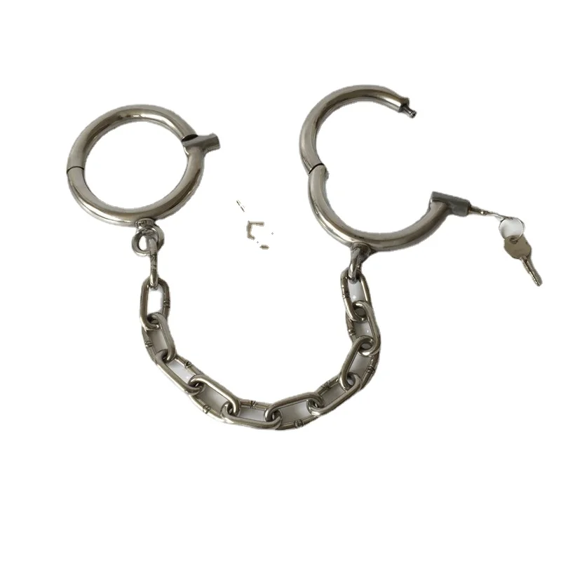 Stainless Steel Leg Irons Bondage Anklet Slave Ankle Cuffs Shackle ...