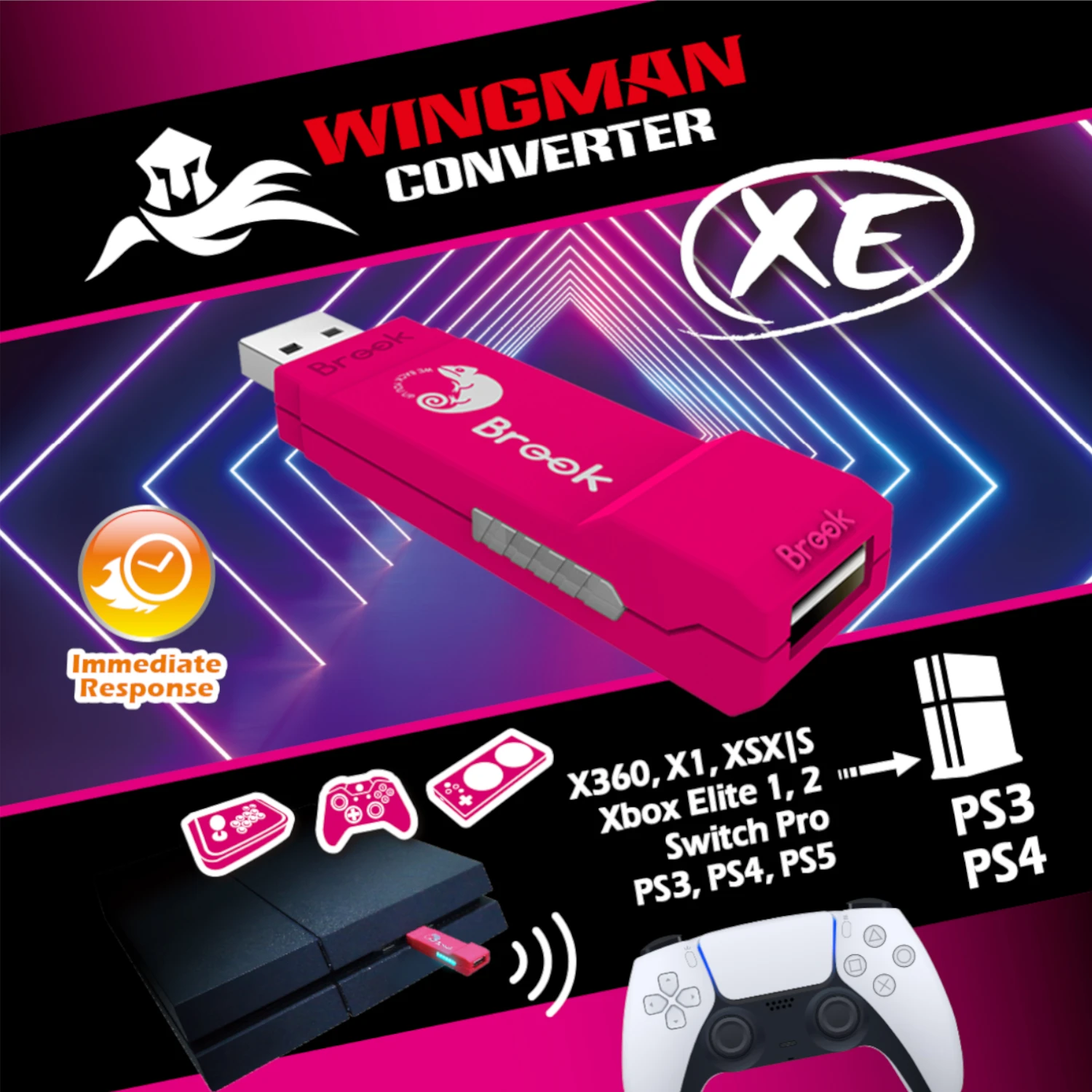 Brook Usb Adapter Wingman Xe Converter For Ps5/for Xbox Series X/s/360 ...