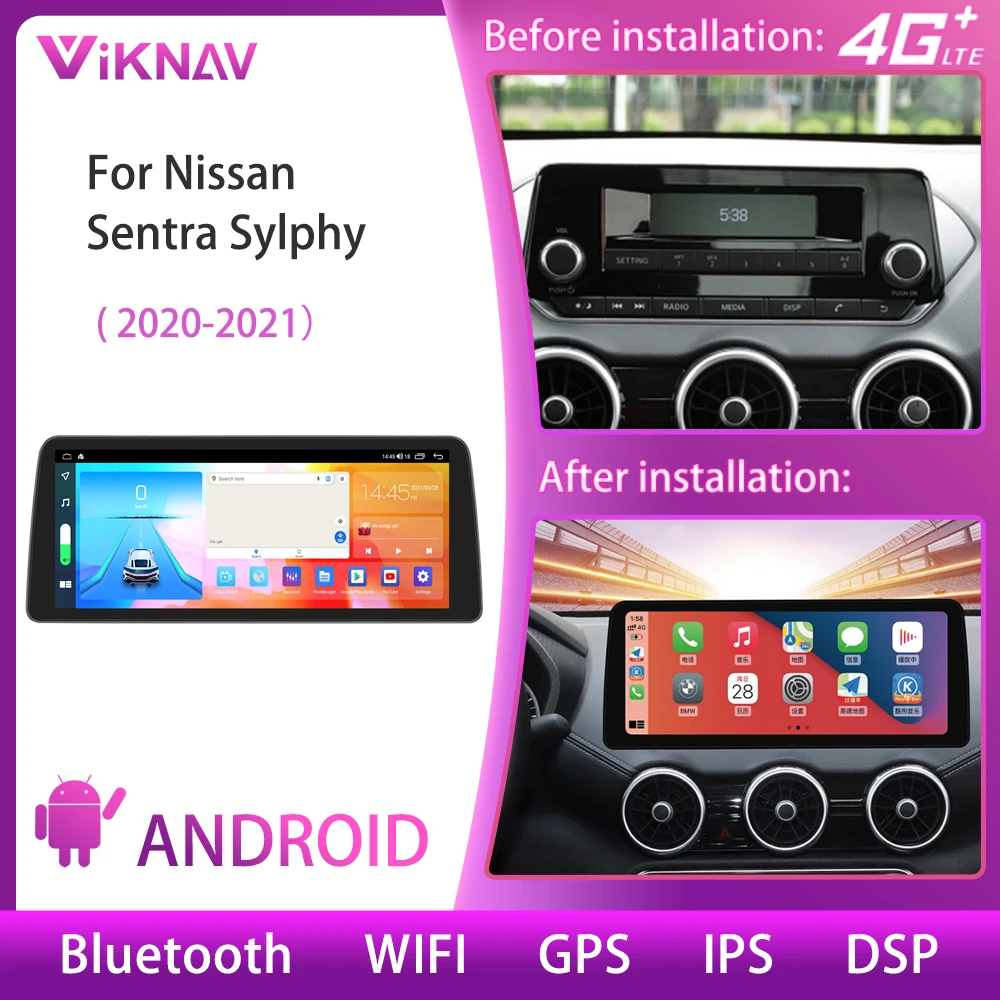 Android 10.0 car for Nissan Sentra Sylphy 2020 2021 gps navigation ...