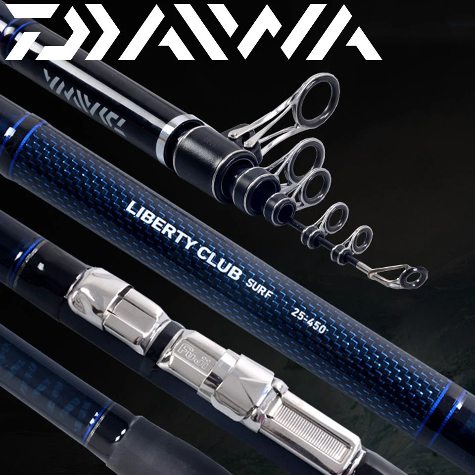 DAIWA Fishing Rod Liberty Club SURF Telescopic Surf Casting Rod 2.7 4 ...