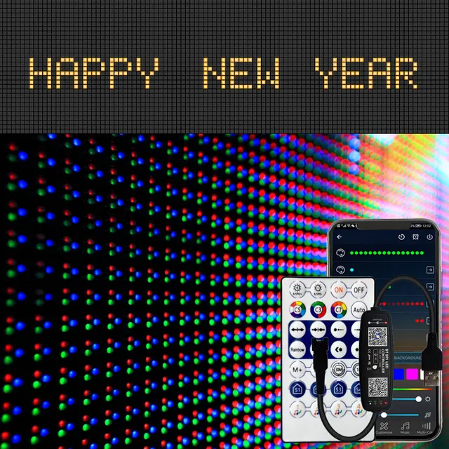 DC5V WS2812B Led Panel Individually Addressable Screen Matrix With ...