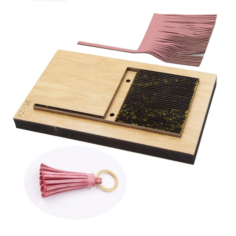 DIY leather craft tassel die cutting knife mould hand punch tool ...