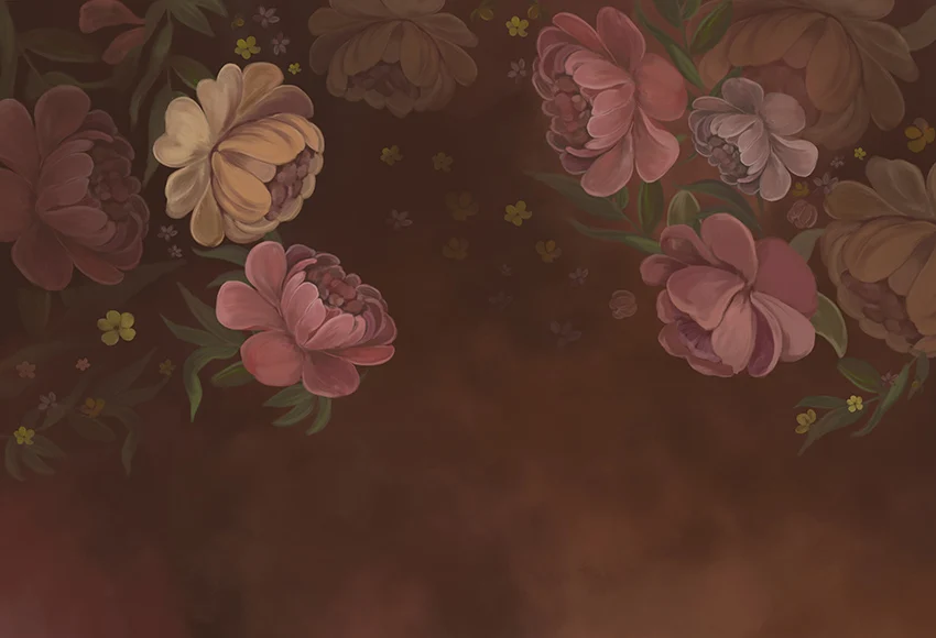 Light Brown Flowers Background