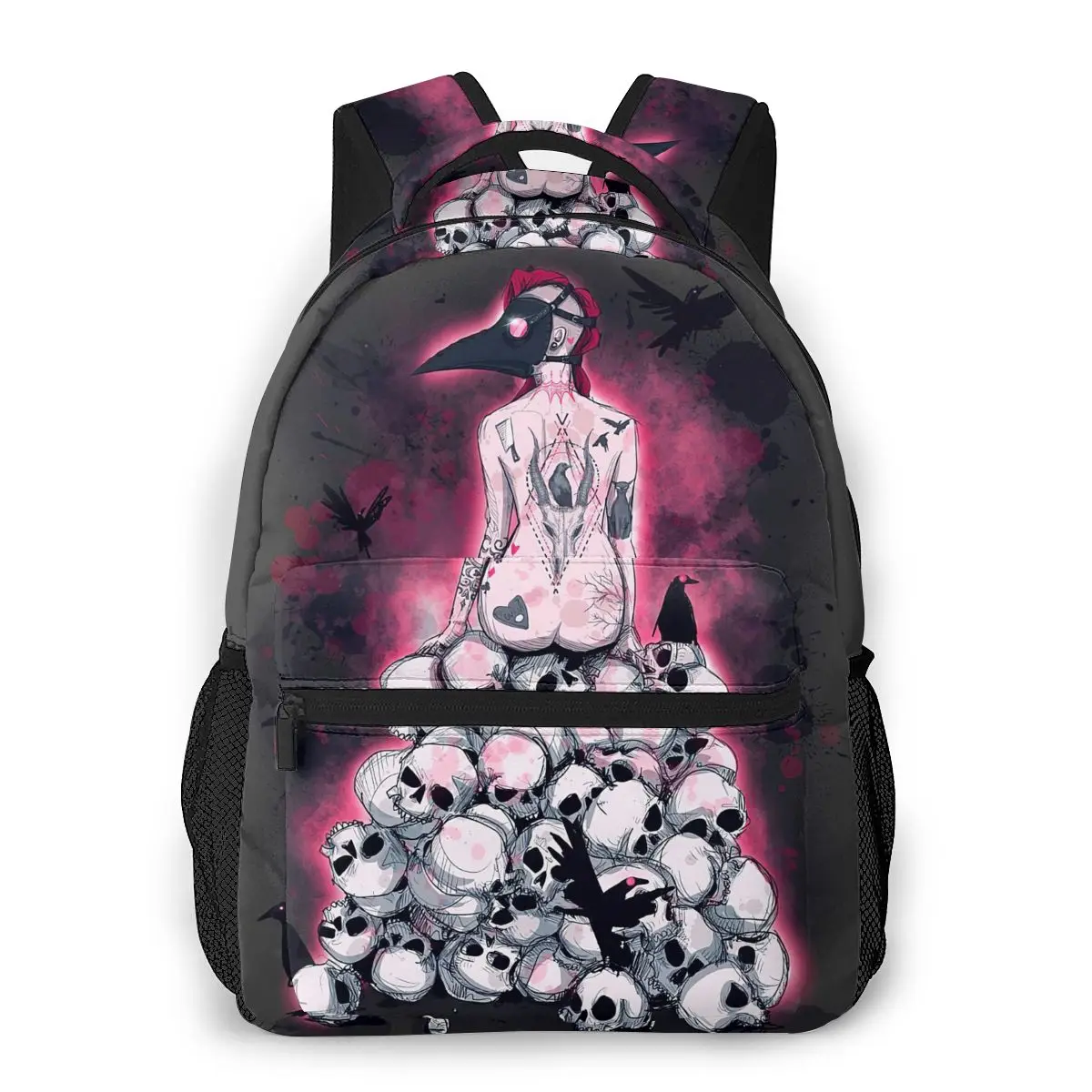 Gothic,god Called In Sick Backpack For Girls Boys Travel ...