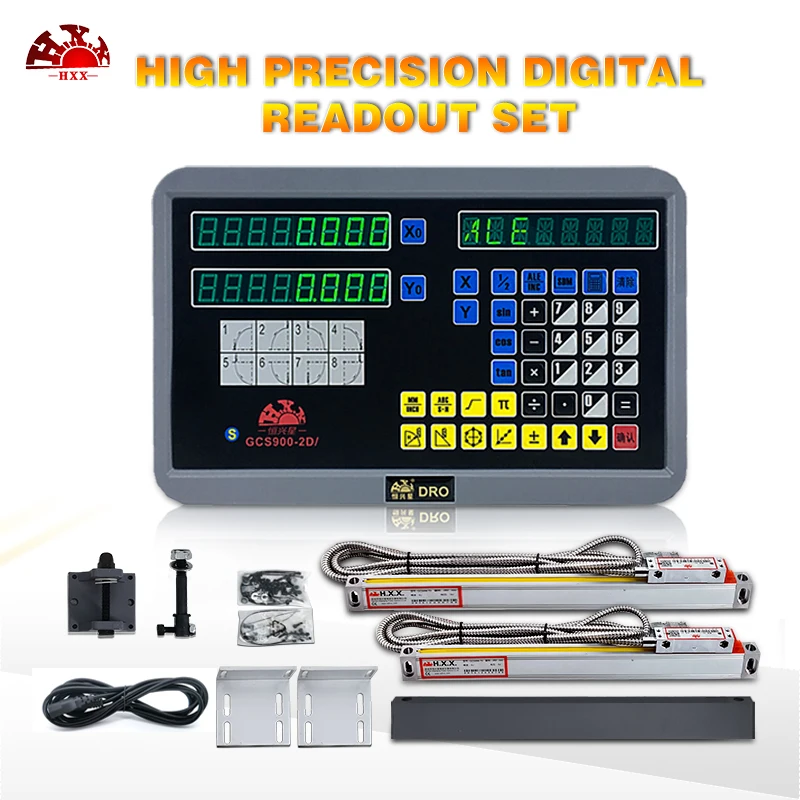 HXX Used For Milling Grinder Lathe Machine Linear Scale Sensor digital readout system 2 Axis DRO ...