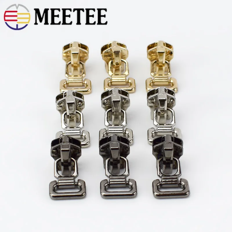 20pcs 5# Zipper Head Auto Lock Zipper Sliders for Metal Zipper Repair ...