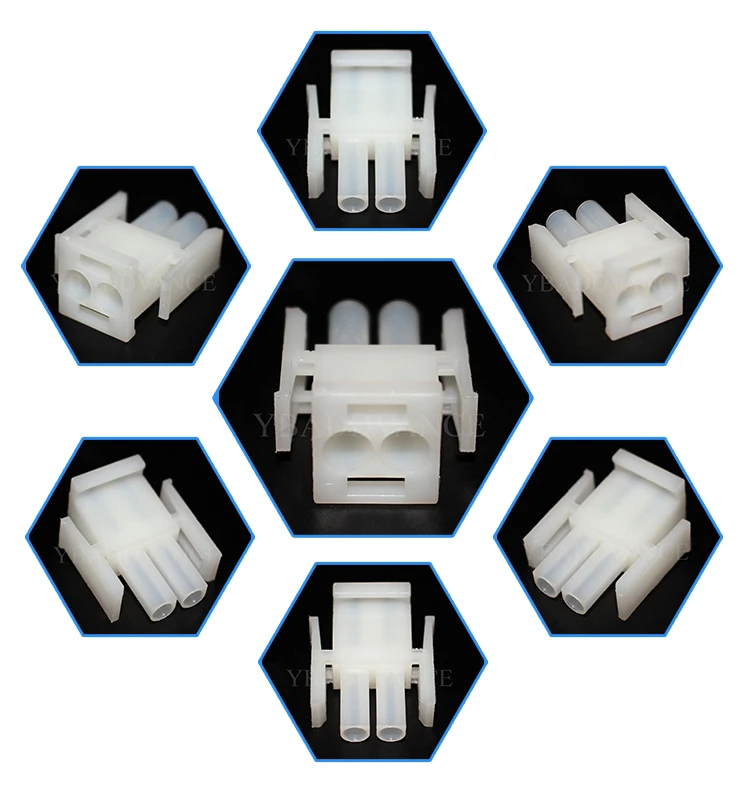 1-480698-0 Amp Mate-n-lock 2 Pin Female White Connector - Cables ...