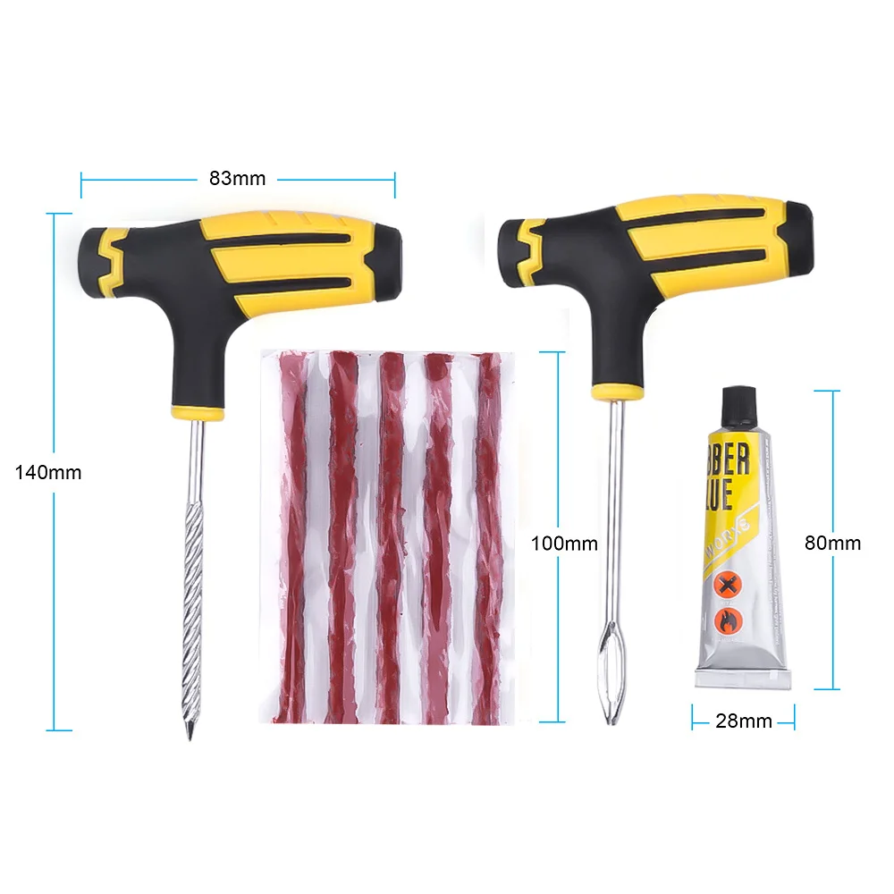 Auto-Car-Tire-Repair-Kit-Motorcycle-Bike-Tire-Tyre-Cement-Tool-Puncture ...