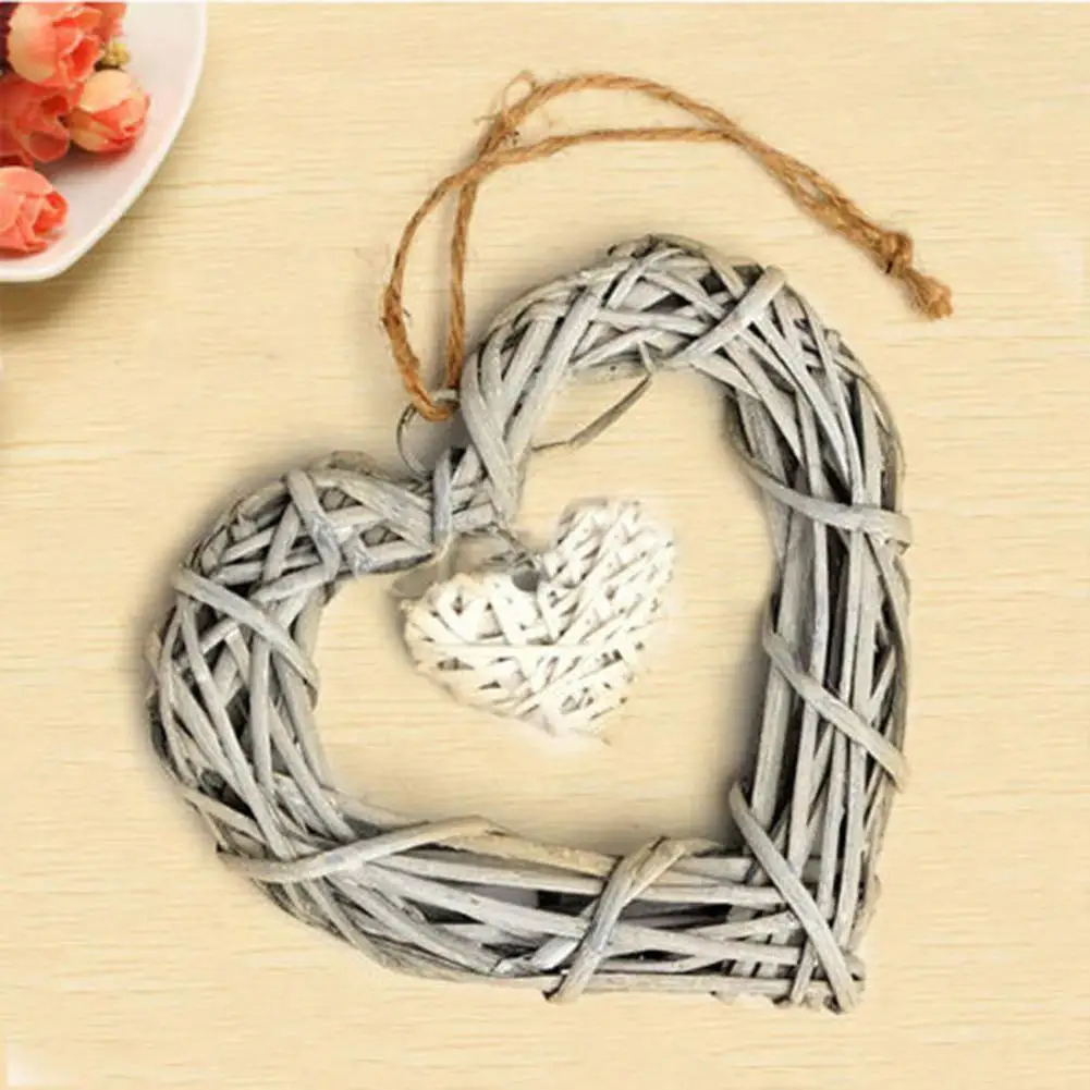 Chic-Wicker-Hanging-Hearts-Gray-White-Artificial-Rattan-Wreaths-DIY ...