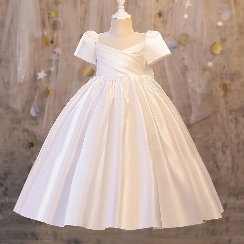 White Dress For Kids Graduation