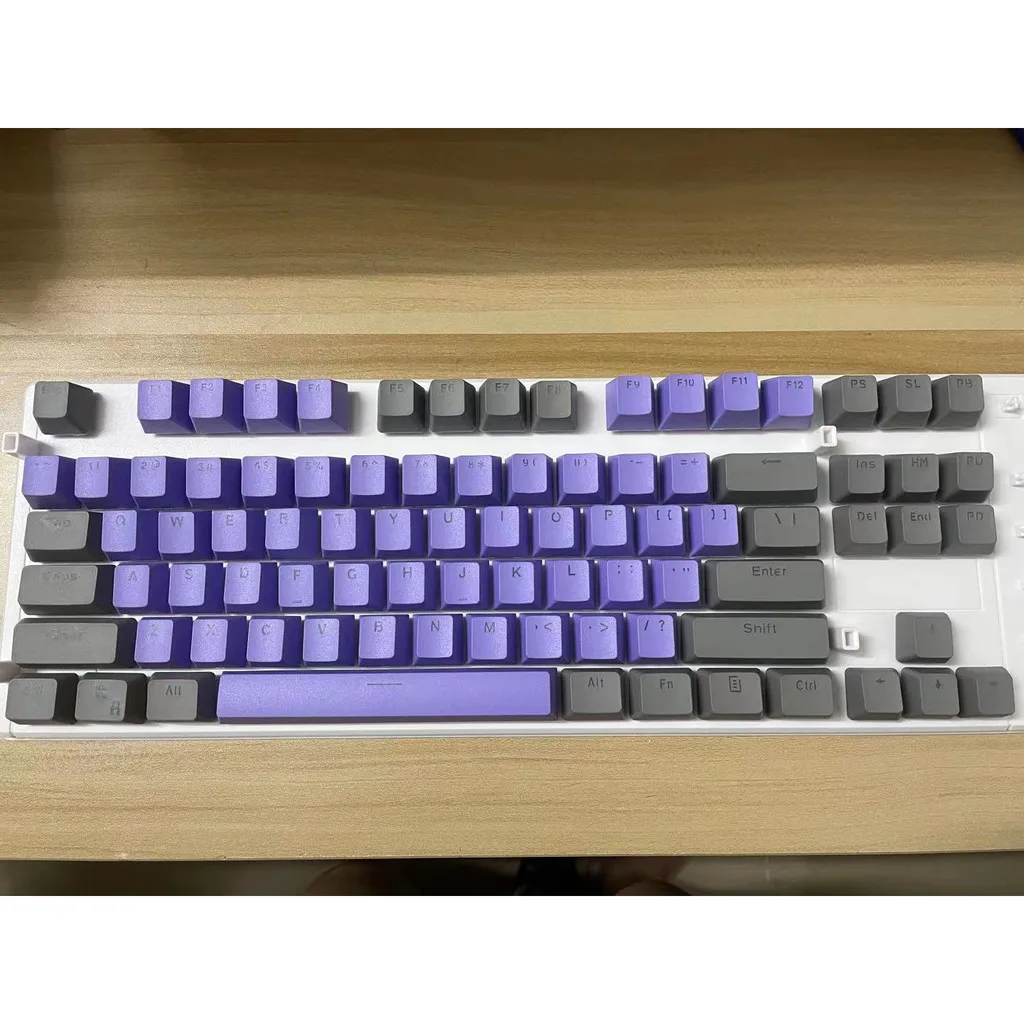 Grayish-purple-Keycaps-Topwang-87-PBT-Keys-Keycaps-Mechanical-Keyboard ...