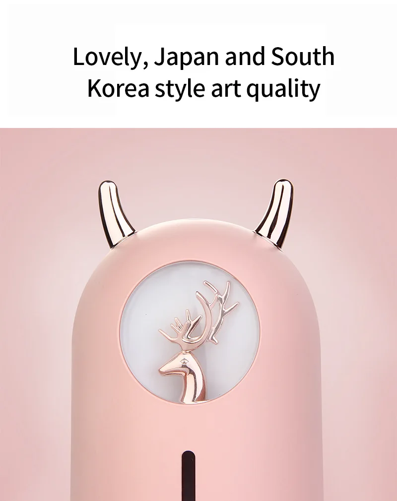 [(-18)Clock Humidifier Pink]