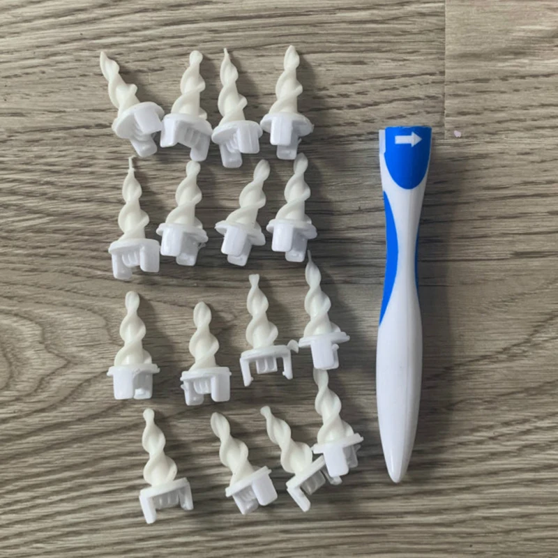 Cure-oreille intelligent avec 16 embouts en spirale,dissolvant de cire ...