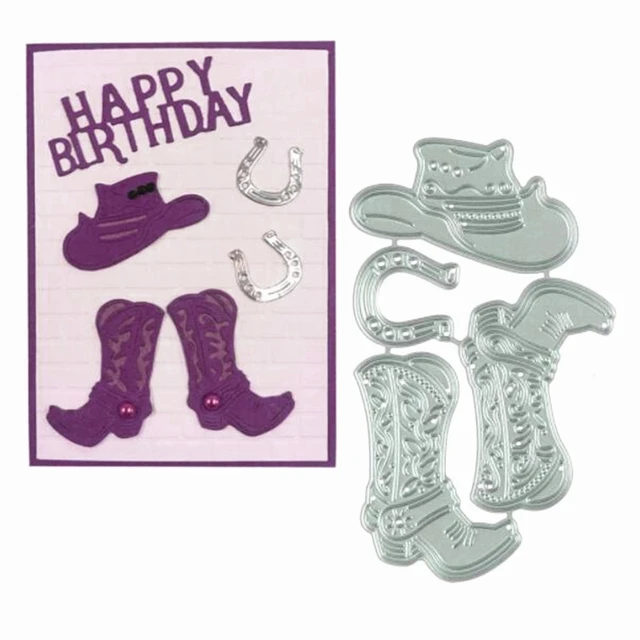 Cowboy Boot Card Template