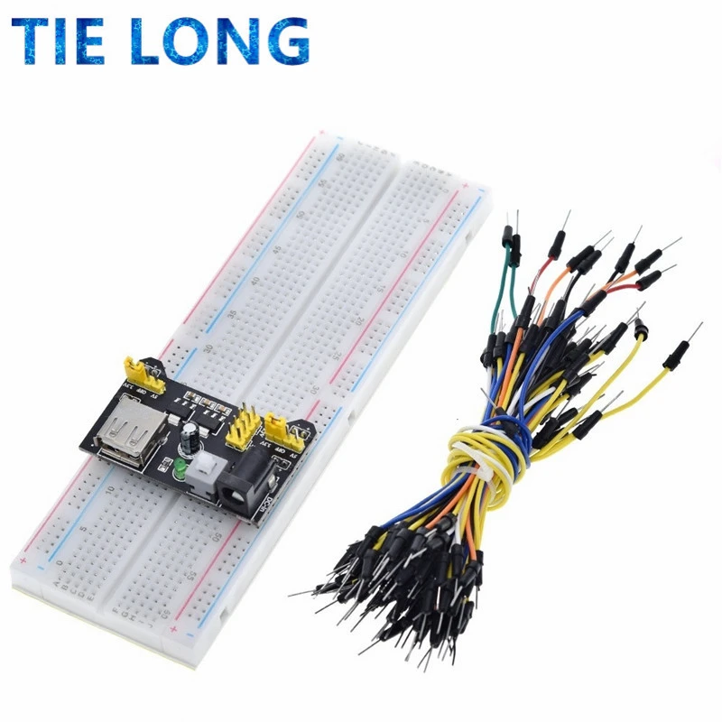 3.3v/5v Mb102 Breadboard Power Module+mb-102 830 Points Prototype Bread ...