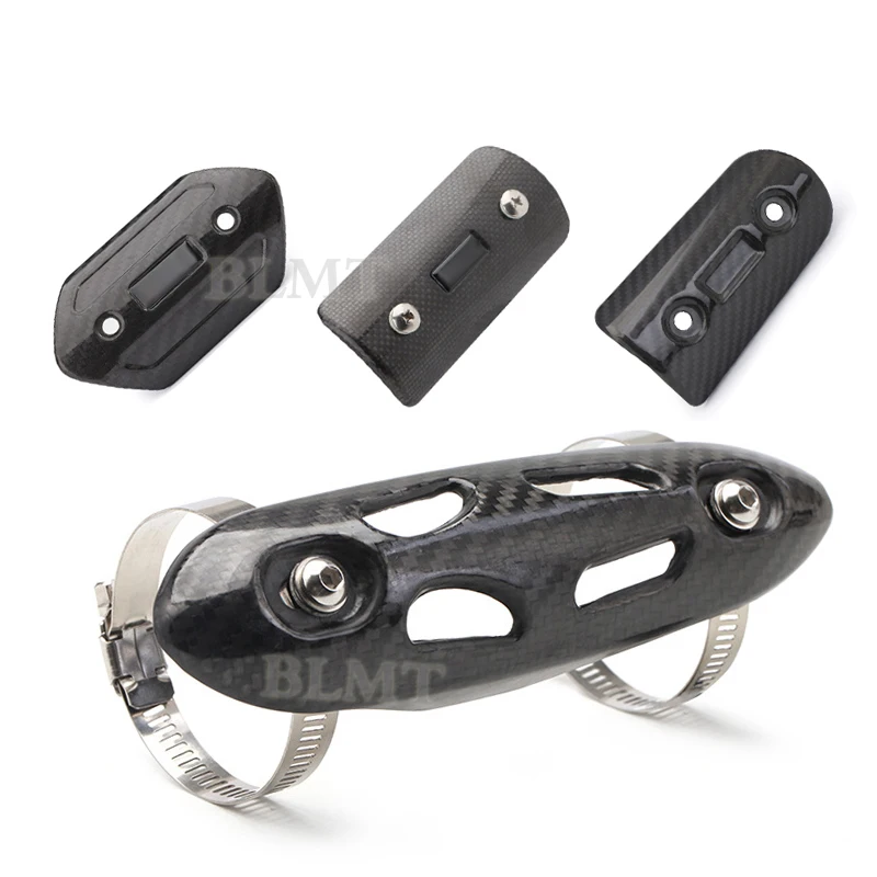 Muffler Exhaust Pipe Protector Heat Shield | Carbon Fiber Anti-scalding ...
