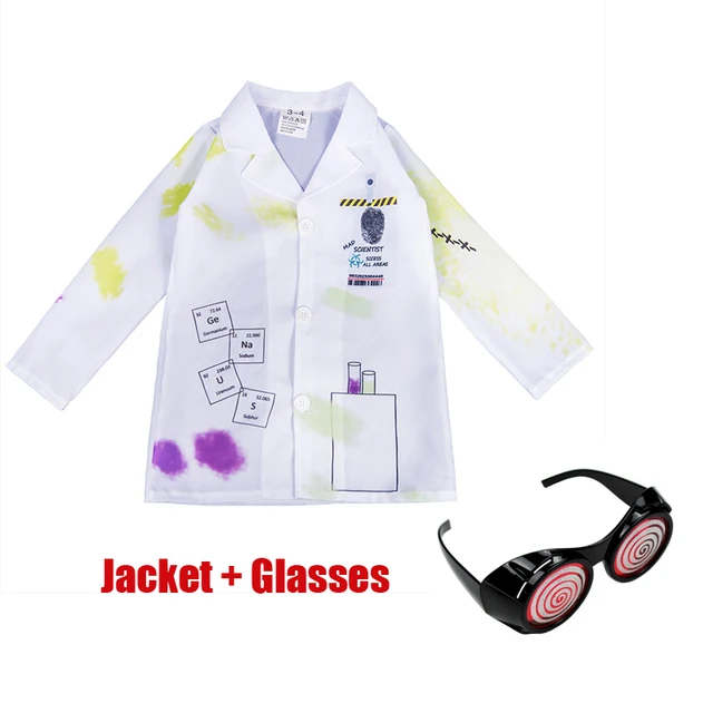 Halloween Mad Scientist Cosplay Costume For Kids - AllCosplay.com
