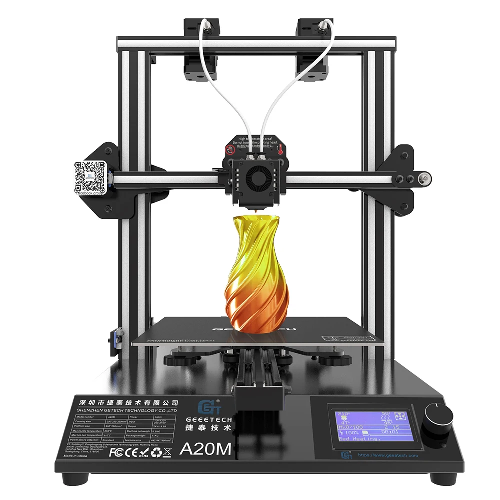 Geeetech A20M GT2560 V4.1B 2 In 1 Mix-color Fast Assembly 3d Printer ...