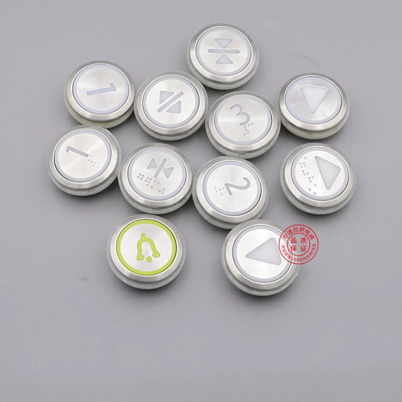 5pcs/lot Push Button KDS50 KDS300 Stainless Steel Digital Arrow Braille ...