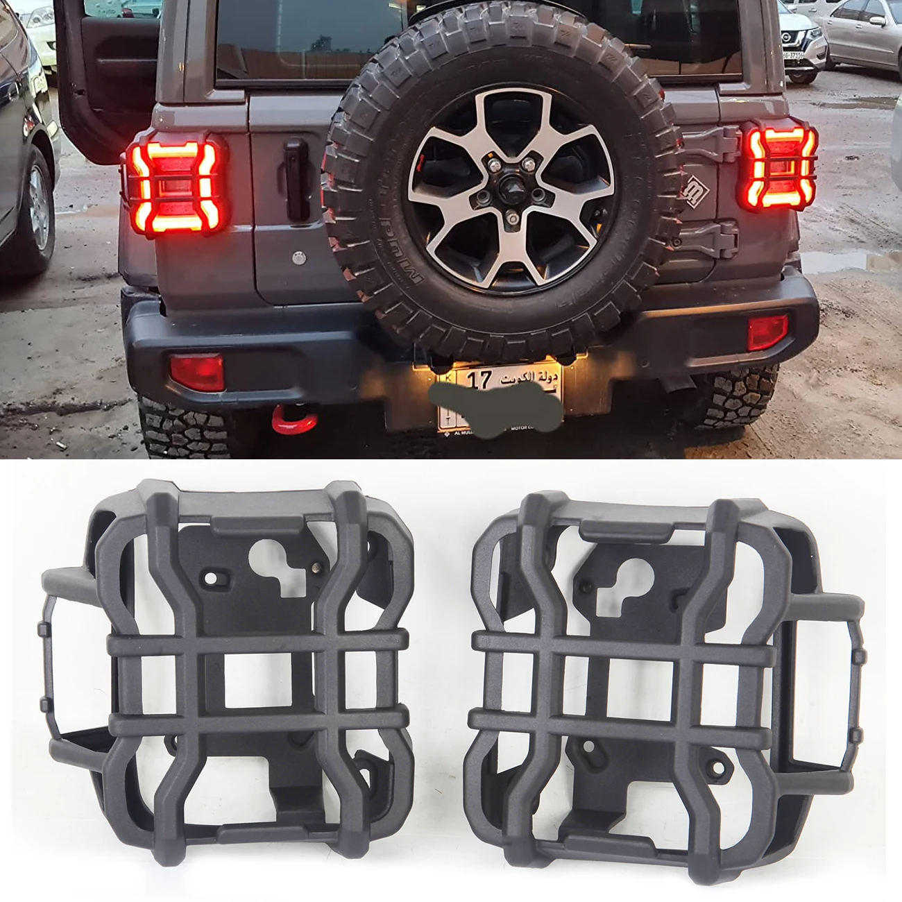 Aluminum-Alloy-Tail-Light-Guard-For-JEEP-Wrangler-JL-2018-Rear-Lamp-Protective-Guard-Taillight ...