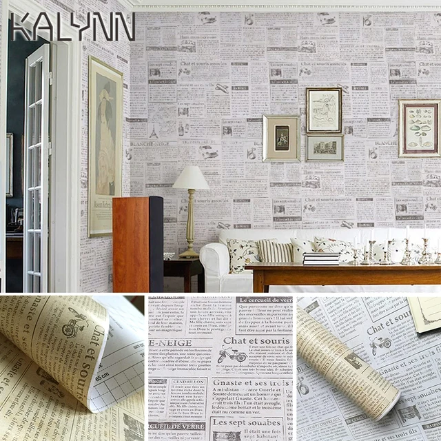 Newspaper Wallpaper Diy