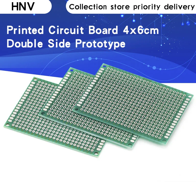 5pcs 4x6cm Double Side Prototype PCB Universal Printed Circuit Board ...