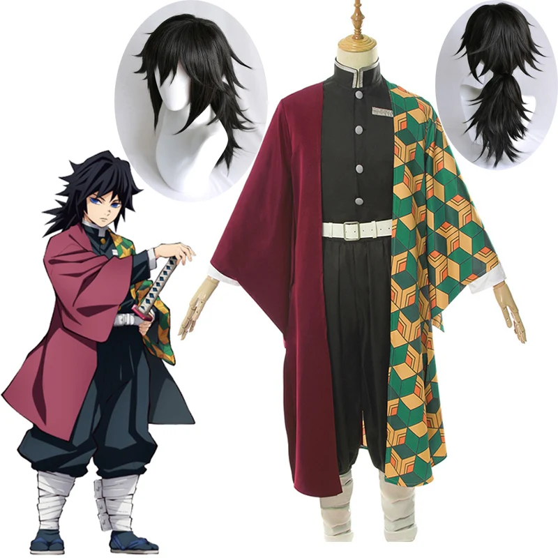 Anime Demon Slayer: Kimetsu No Yaiba Tomioka Giyuu Kimono Gothic ...