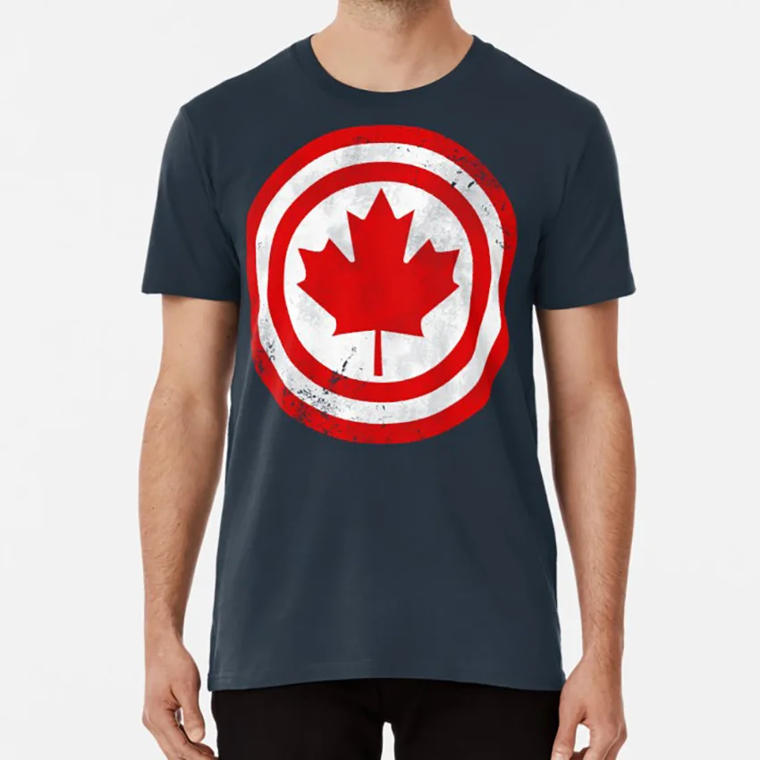 Captain Canada (Distressed) T shirt captain canuck shield canadian ...