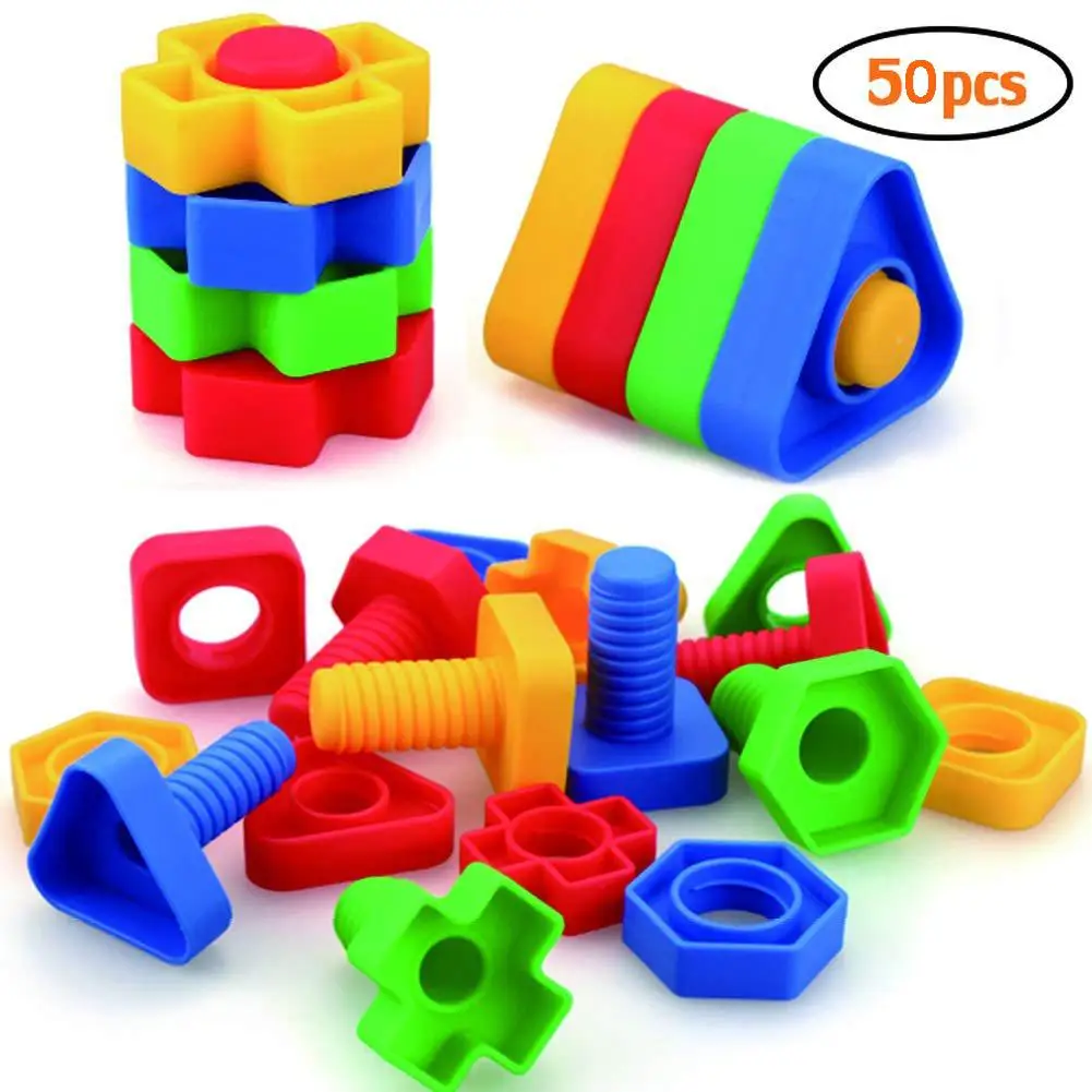 None Nuts and Bolts Toys for Toddlers Preschoolers Kids STEM ...