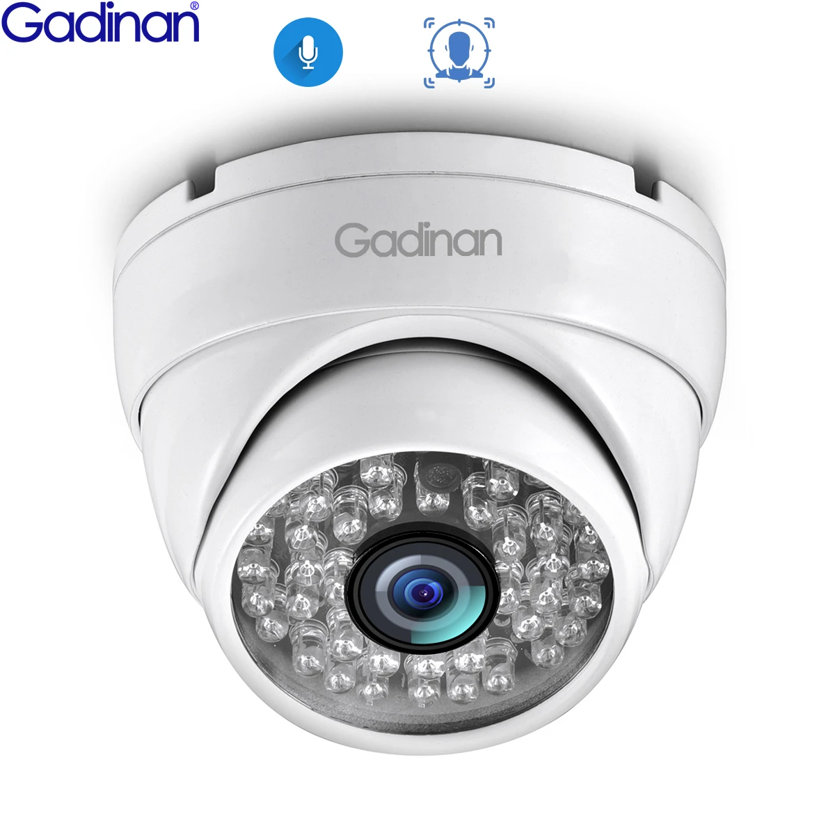 Gadinan Audio IP Camera 4MP 3MP 1080P H.265 H.264 Anti Vandal Metal ...