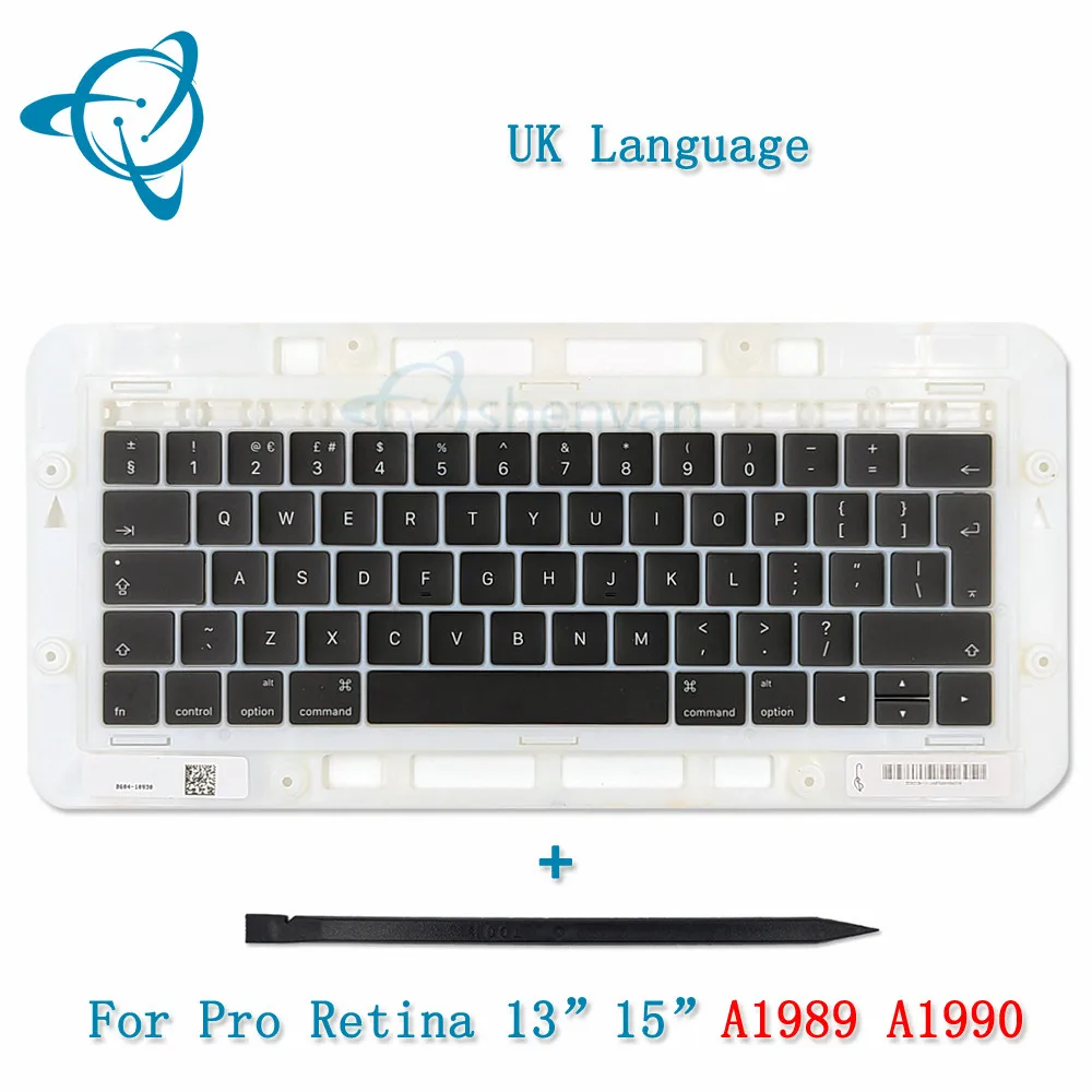 ShenYan-UK-EU-A2159-Keyboard-Keycaps-Keys-American-English-A1989-A1990 ...