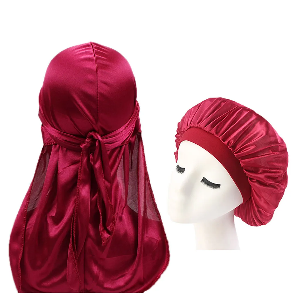 Unisex Durags and Bonnets Suitable Men and Women Long Tail Silky Durag ...