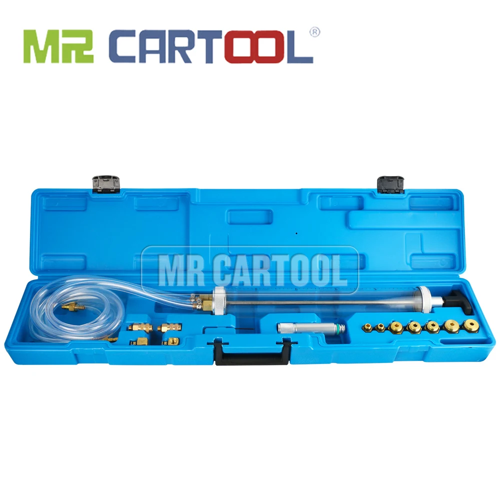 MR CARTOOL 자동 트랜스미션 가압 오일 충전 핸드 펌프 및 어댑터, Audi VW VAS6617 VAS6617/12 용 ...