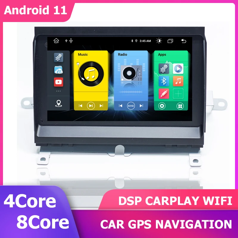 7''car No Dvd Gps Navigation Android 11 Player For Land Rover Discovery ...