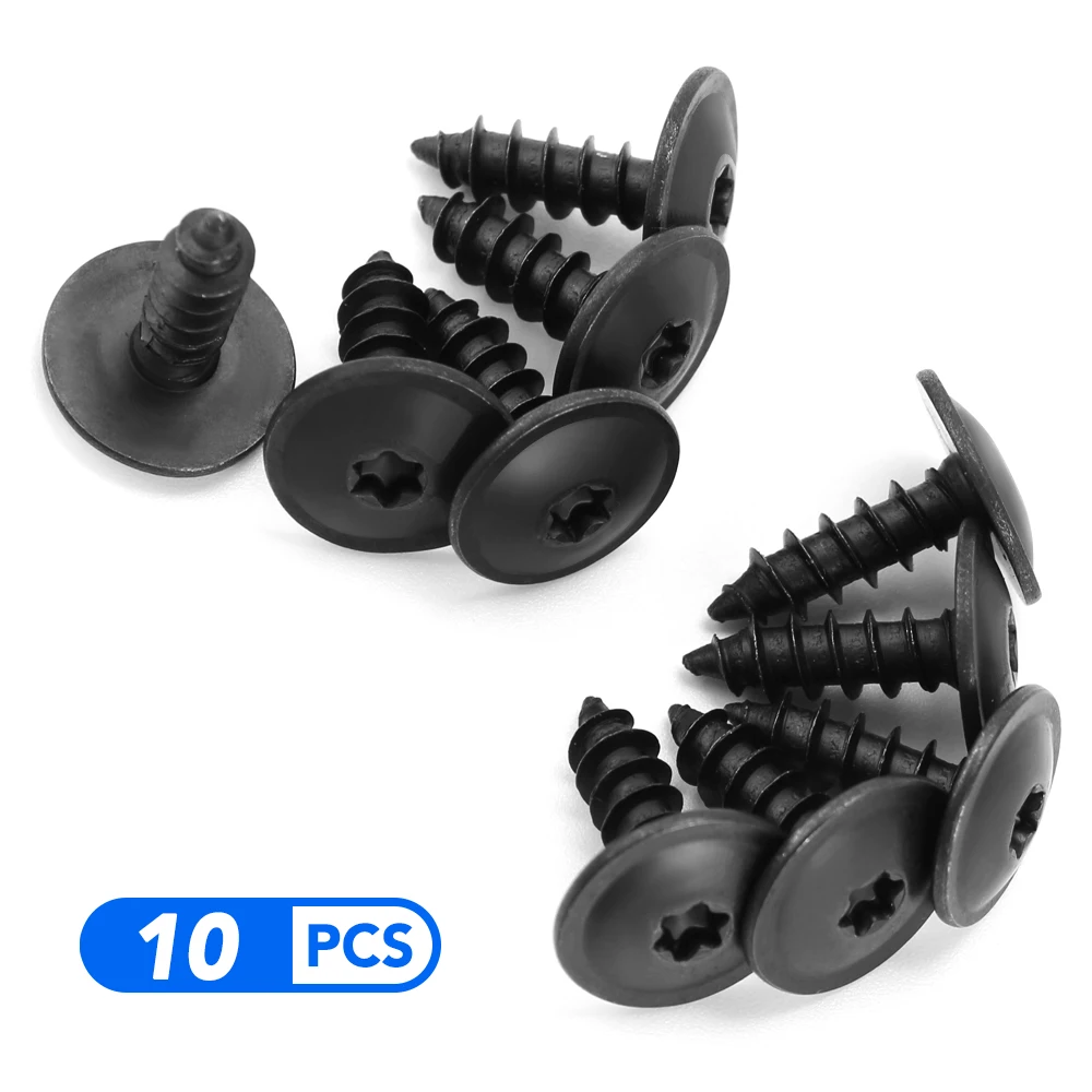 10Pcs-Car-Clips-Fastener-Engine-Splash-Guard-Self-Tapping-Screws-for ...