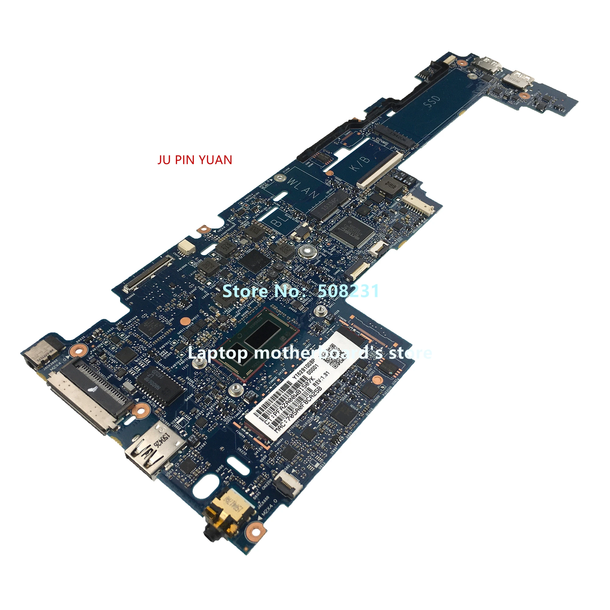 For-HP-EliteBook-1020-G1-G2-Laptop-Motherboard-6050A2646201-MB-A03 ...