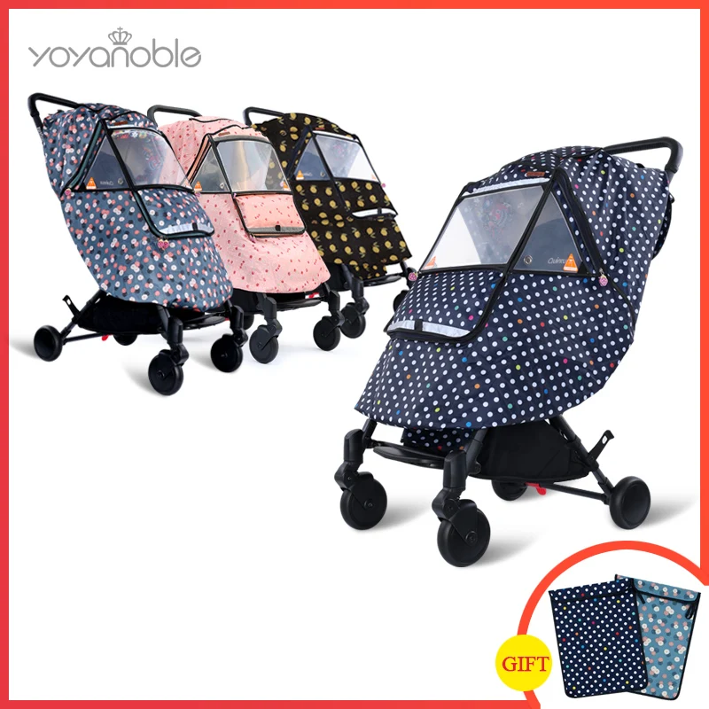 Universal-Strollers-Rain-Cover-Full-Cover-Nylon-Waterproof-Fabric-Keep ...