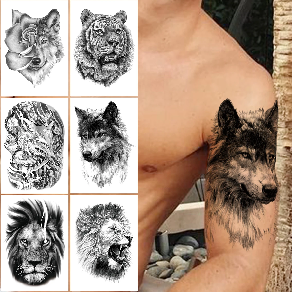 Fox Animal Tattoos For Men