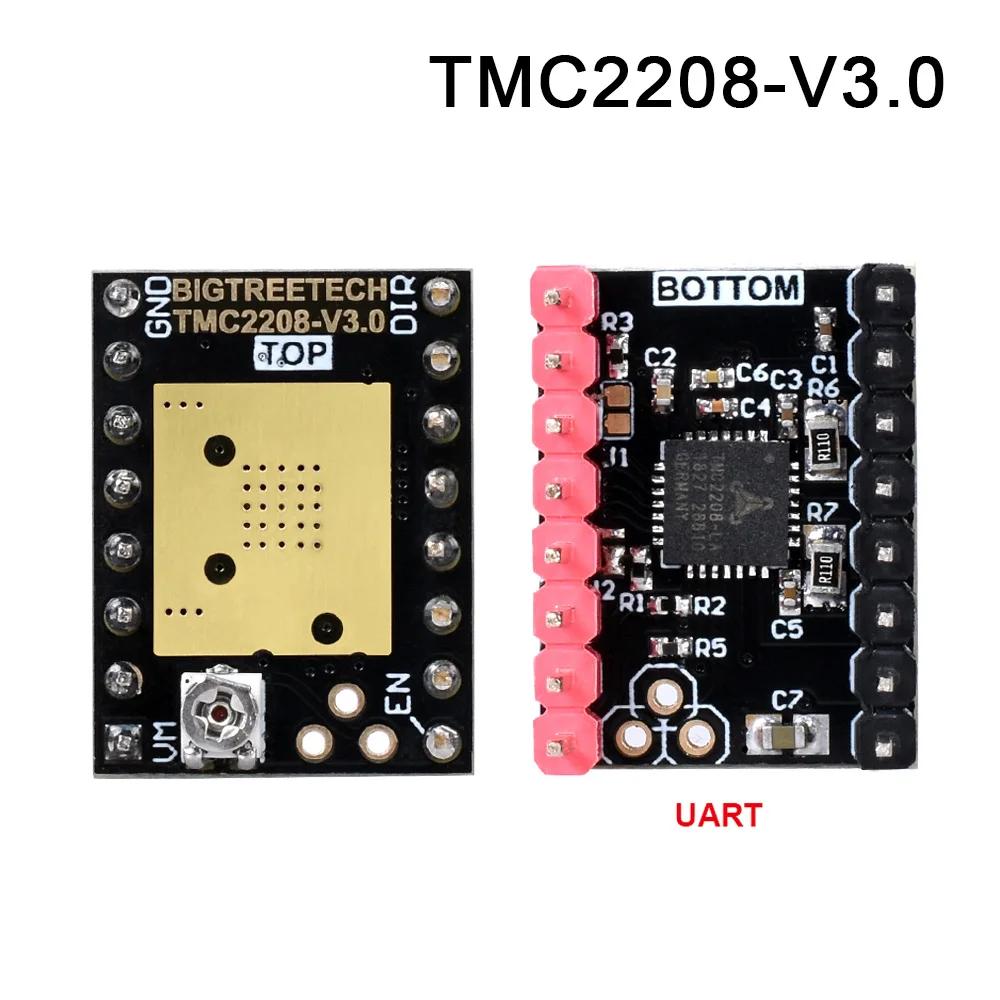BIGTREETECH TMC2209 UART TMC2208 шаговый двигатель бесшумный драйвер Stepstick VS TMC2100 ...