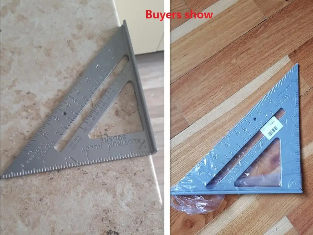 7 Inch Speed Square Metric Measuring Ruler Carpenter Triangle Angle ...