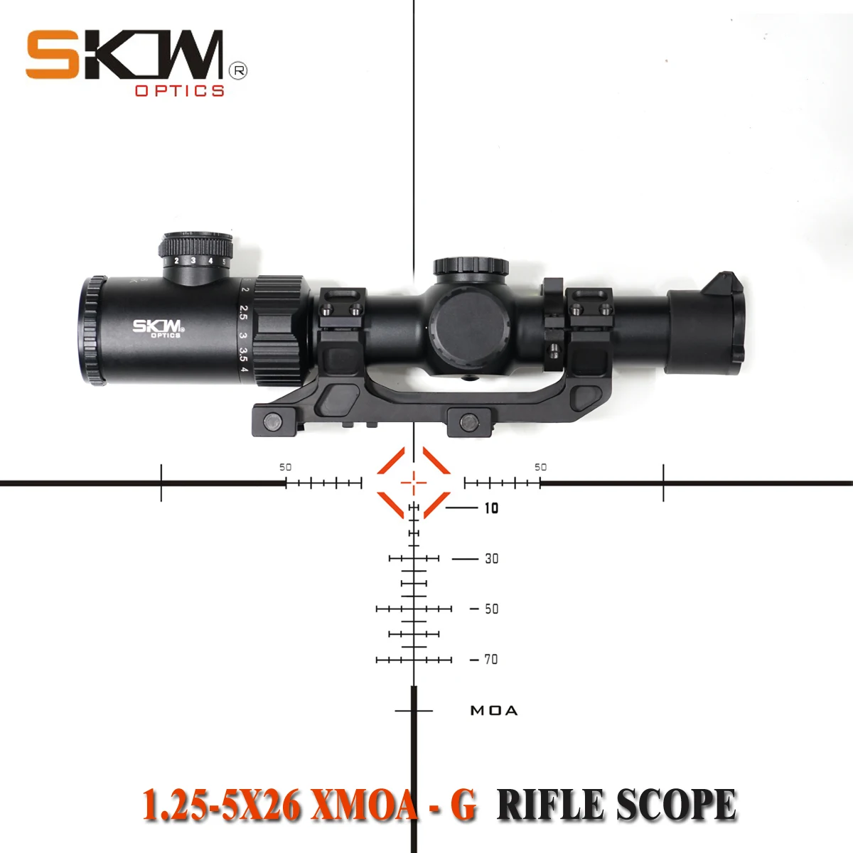 SKWoptics 1.25 5x26 XMOA G Tactical riflescopes 30 scope ring Hunting AK AR M4 sight compact ...
