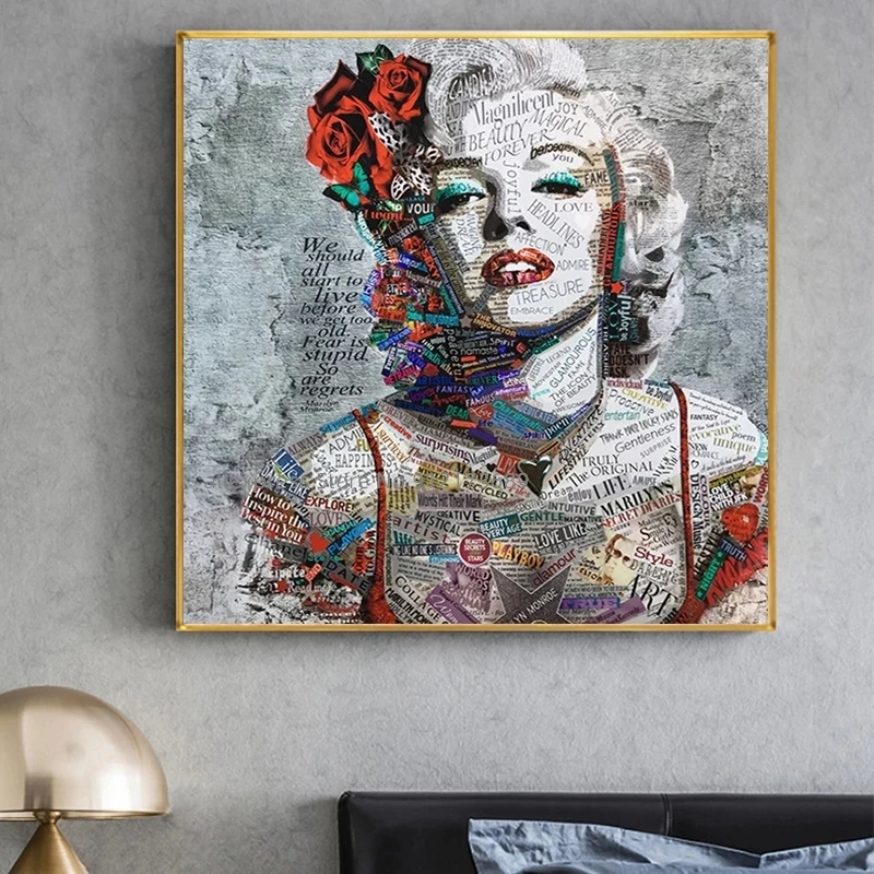 Newspaper Collage On Wall