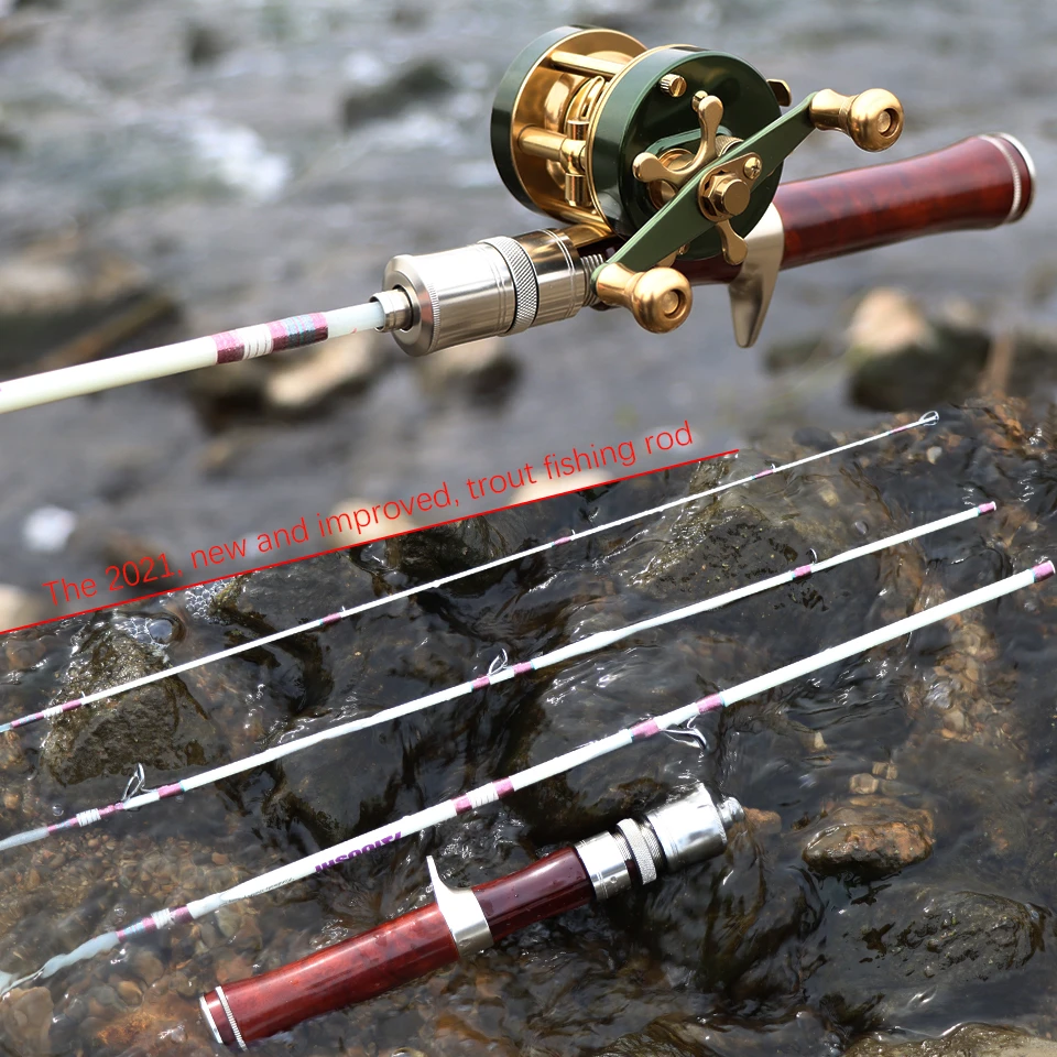 Fiberglass Trout Rod Ul Super Soft And Ultra Light 1.45m Four-section ...
