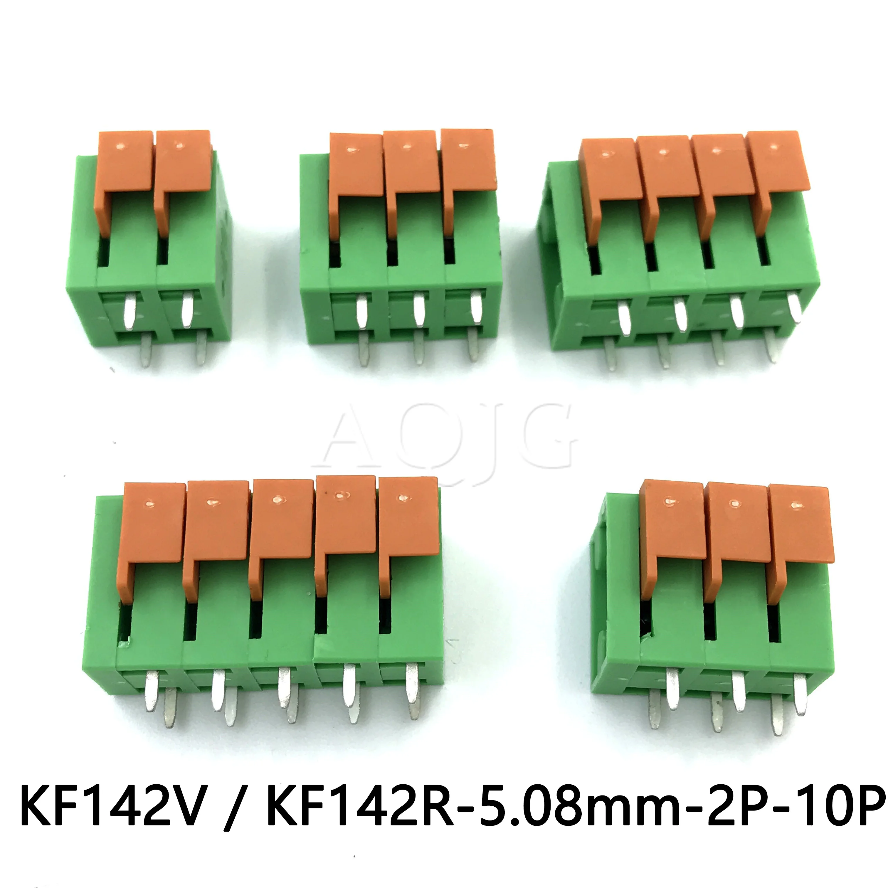 10pcs-KF142V-5-08mm-PCB-Spring-Terminal-Block-KF142R-5-08-2P-3P-4P-5P ...