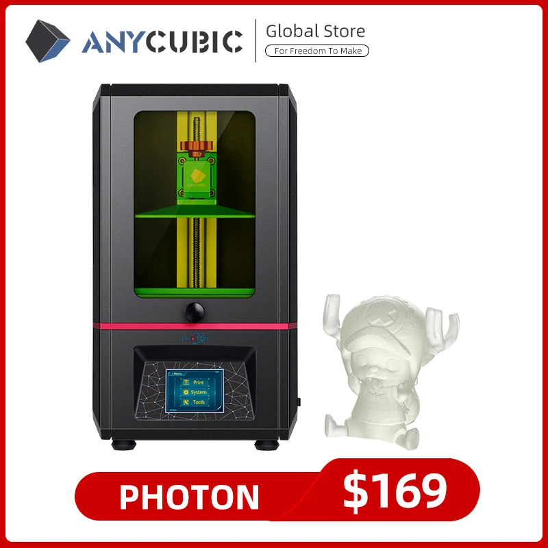 Anycubic Photon 3d Printer 5.5 Inch 2k Lcd Screen Off-line Print Fast ...